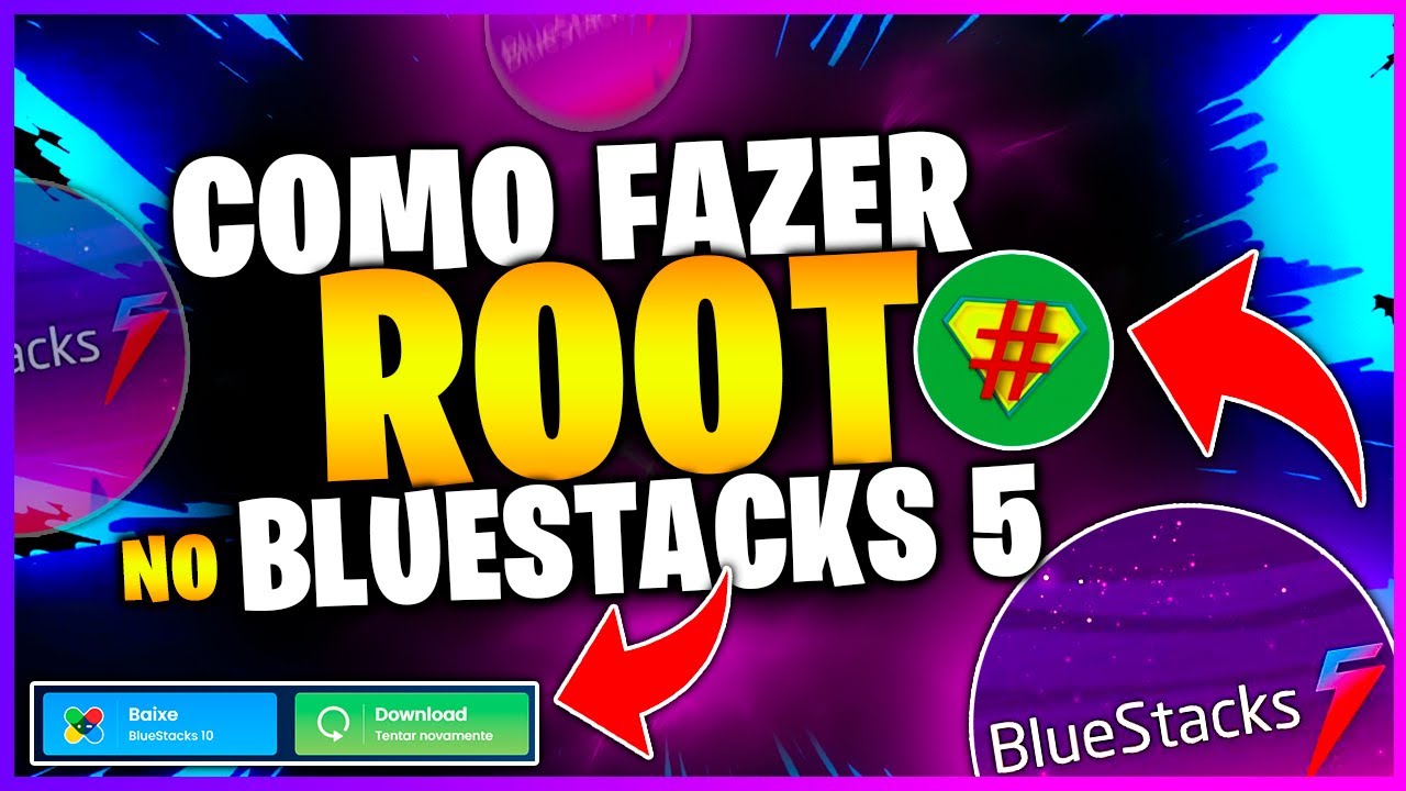 Como fazer ROOT no BLUESTACKS 5 na nova versão + COLOR CHANGER || SEM ...