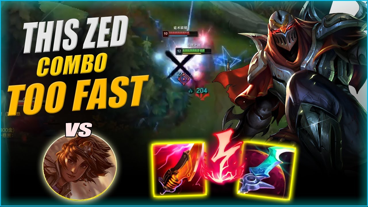 FANREN ZED - ZED VS TALIYAH | THIS ZED COMBO IS INASANELY FAST - YouTube