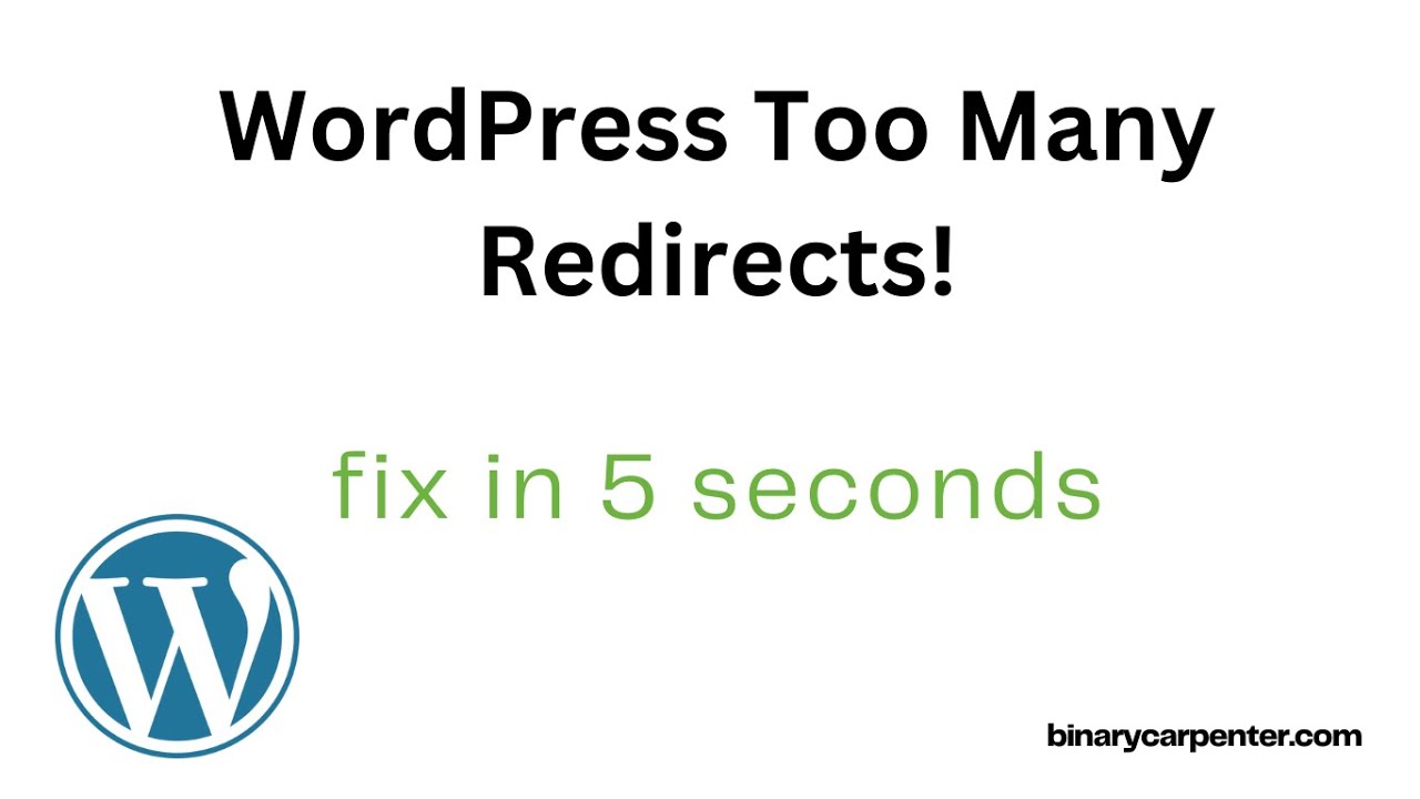 Fix Too Many Redirects WordPress Admin SSL - YouTube
