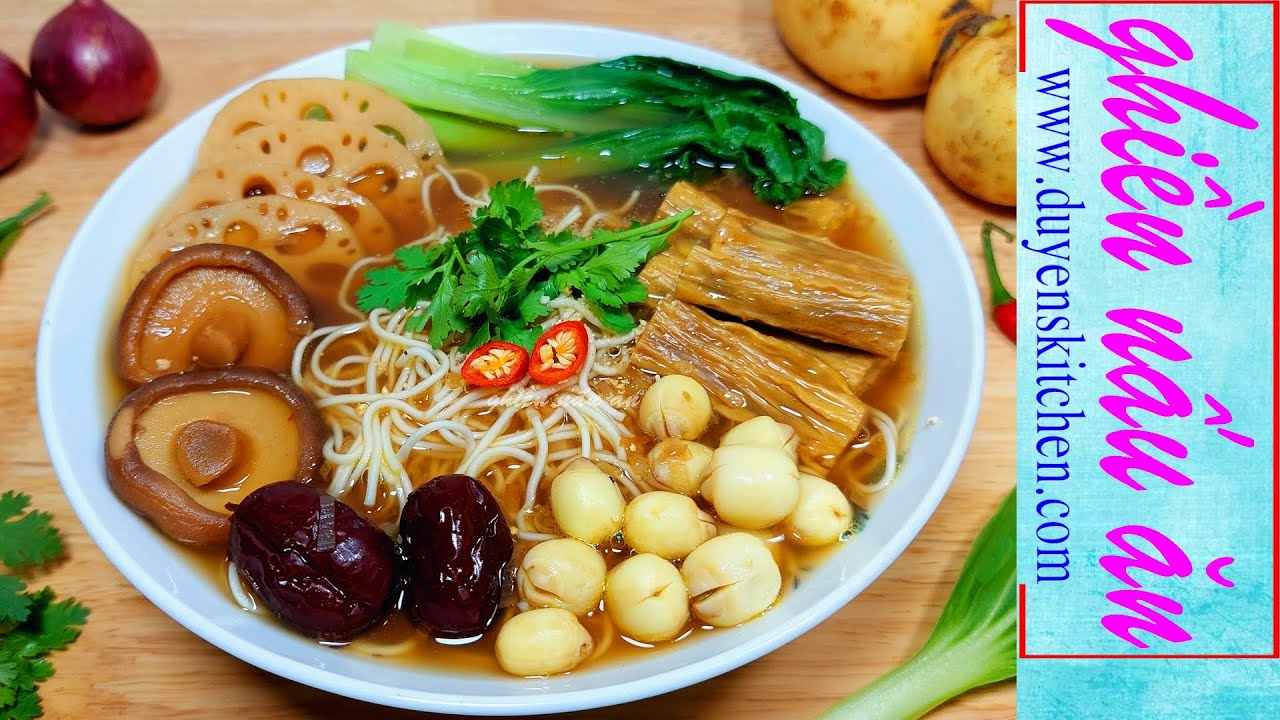 Mì Tần Chay | Mì Tiềm Rau Củ Nấu Chay | Món Ăn Chay By Duyen's Kitchen ...