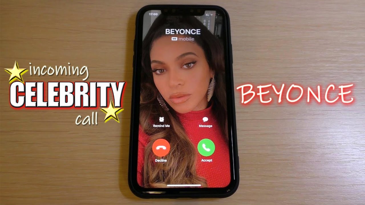 Celebrity Incoming Call. Beyonce - YouTube