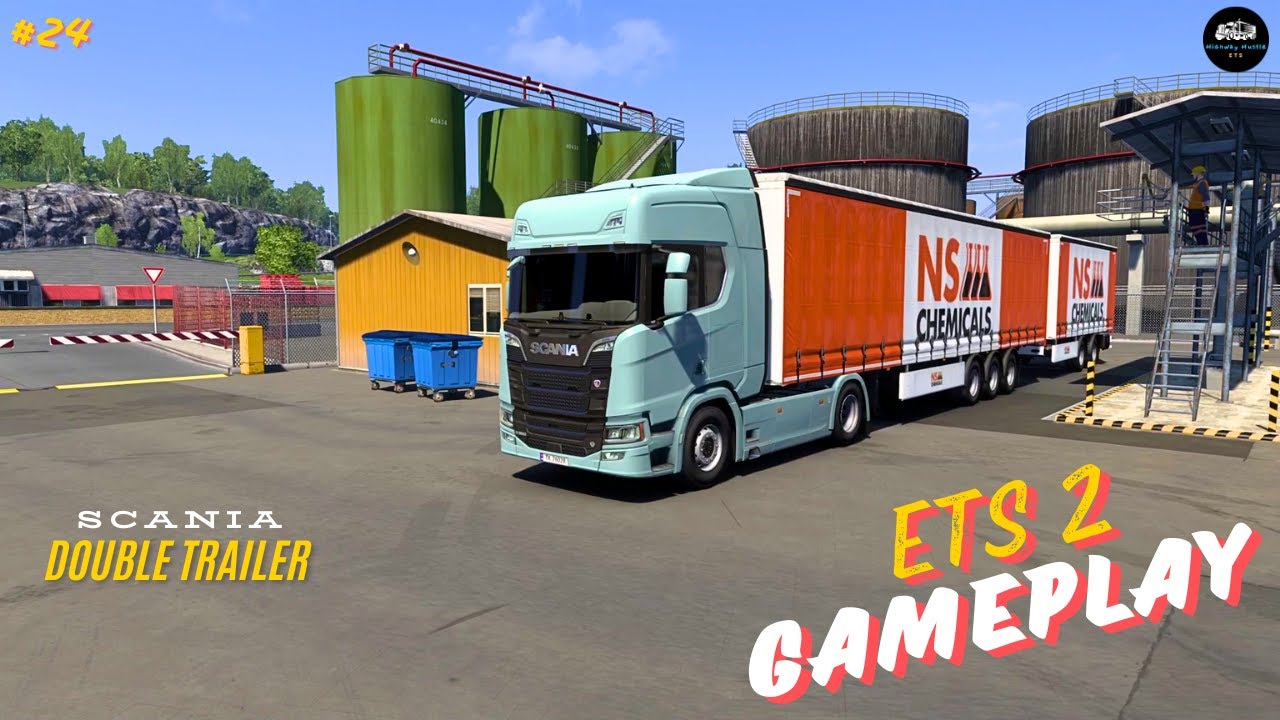 Euro Truck Simulator 2 🚛 | Double Trailer - Scania | Truck Driving ...