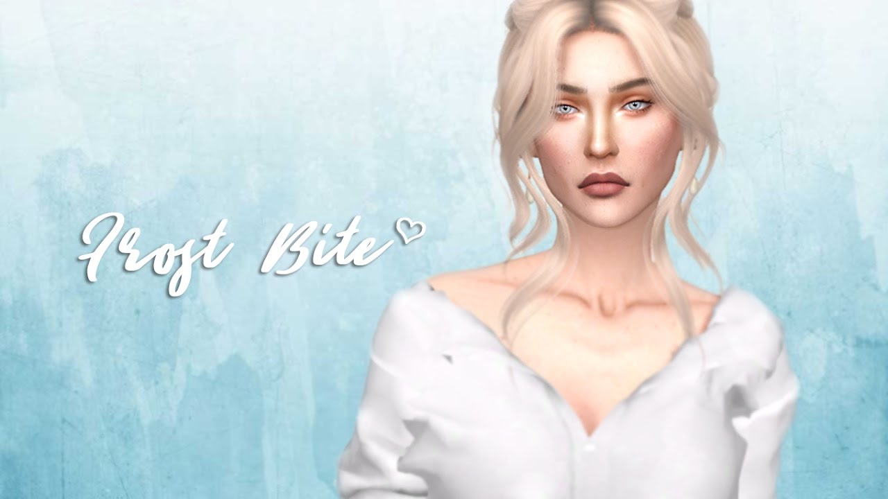 The Sims 4: Create A Sim | Frost Bite + CC LIST & Download Sim - YouTube