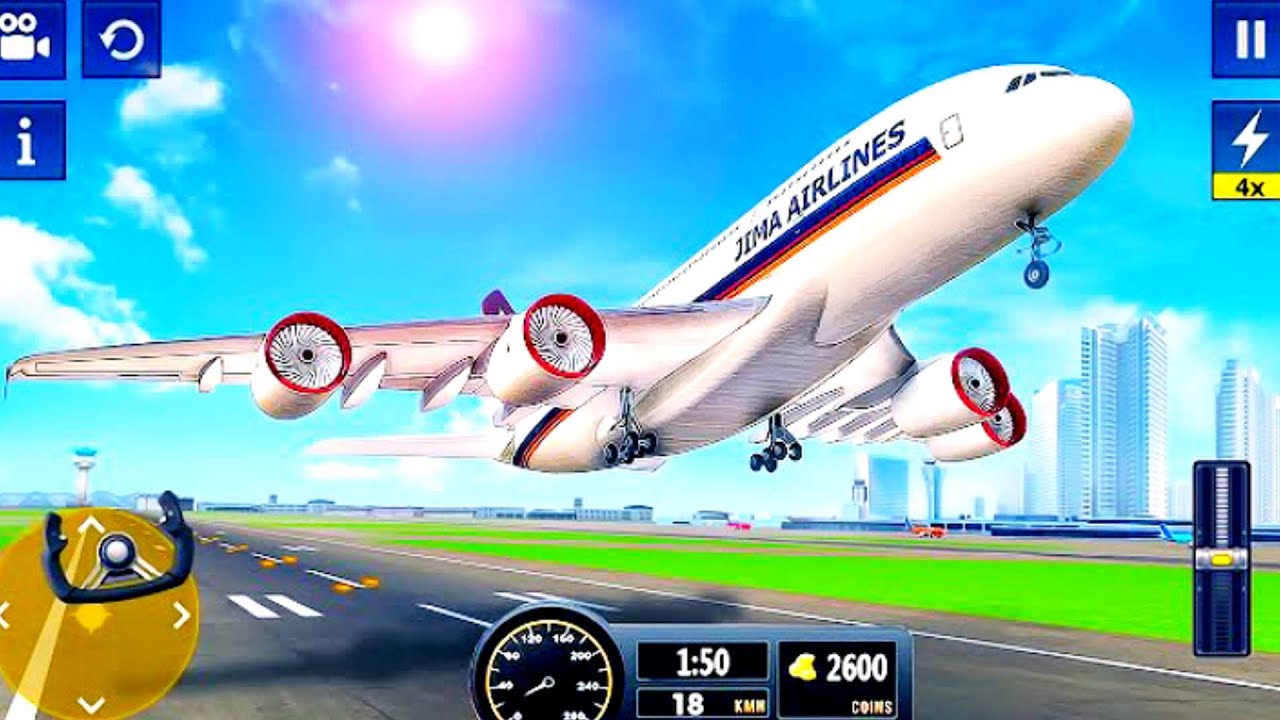 Ultimate 3D Airplane Simulator | Sky Pilot Flight Game | Realistic City ...