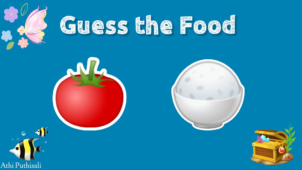 Can you guess the FOOD ITEMS l FOOD ITEMS l Connection Game l Brain ...