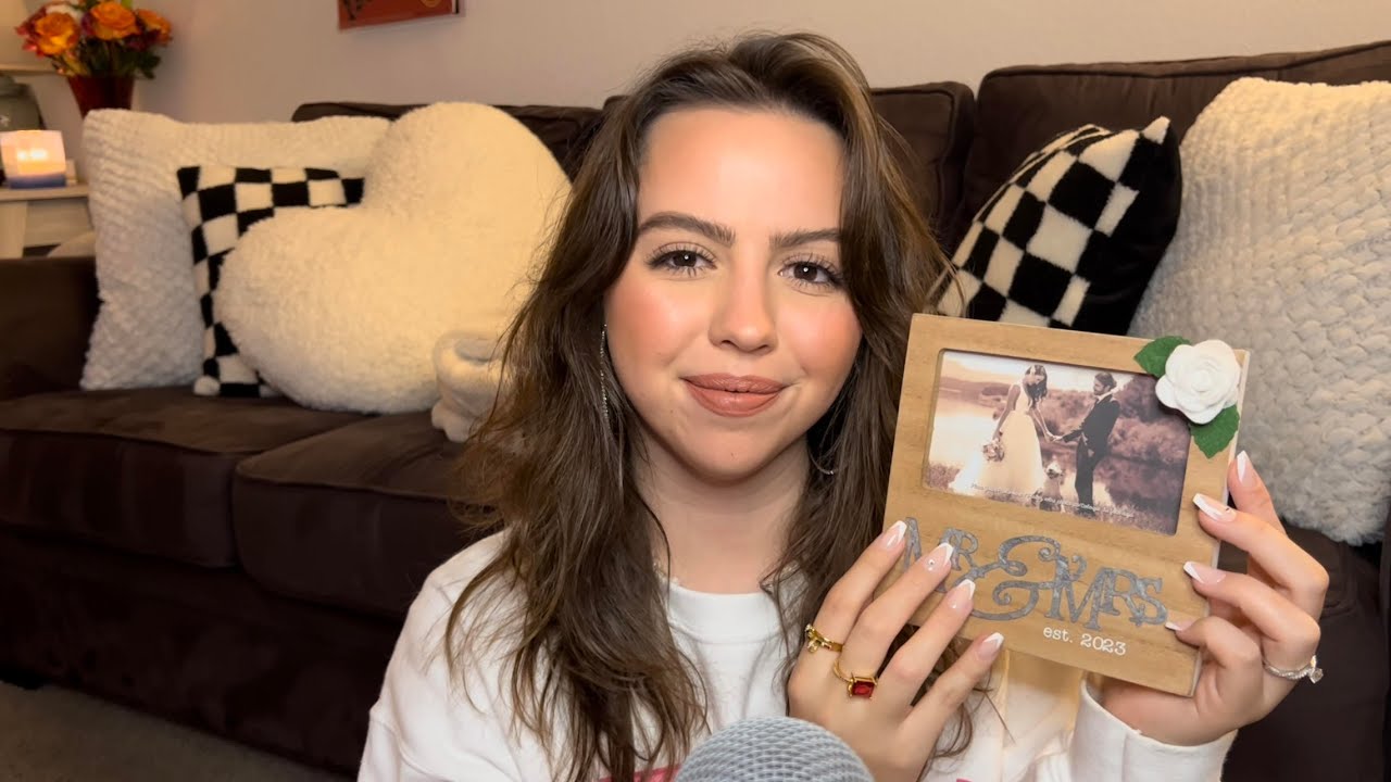 ASMR WEDDING HAUL 🤍 | things I got for my wedding | tapping, tracing ...