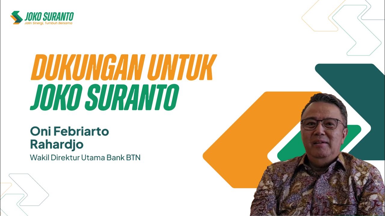 Dukungan Untuk Joko Suranto - Oni Febriarto Rahardjo, Wakil Direktur ...