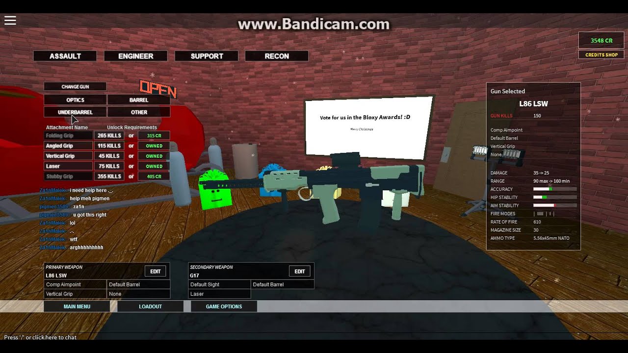 Roblox - Phantom Forces: L86 LSW /w Attachments Review - YouTube