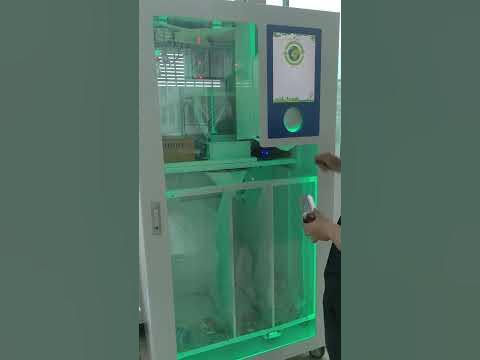 Reverse vending machine for recycle plastic bottle , aluminum can and ...