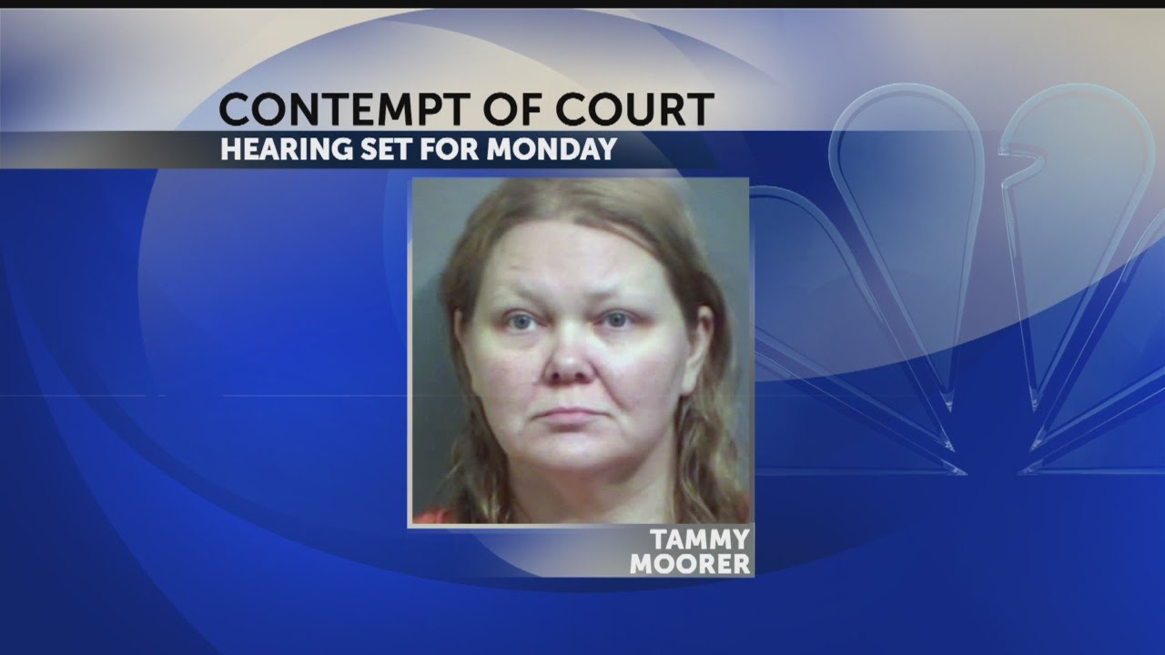 Tammy Moorer in court next week for contempt of court - YouTube