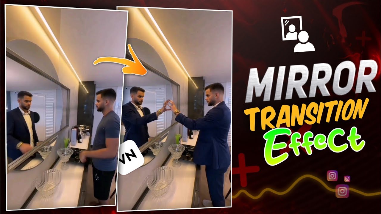 Mirror Transition Effect Video Editing | VN Mirror Clothes Transition ...