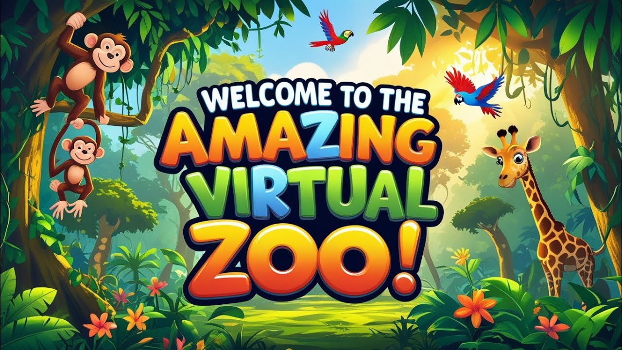 Virtual Animated Zoo Tour for Kids | Meet Amazing Animals in Their ...