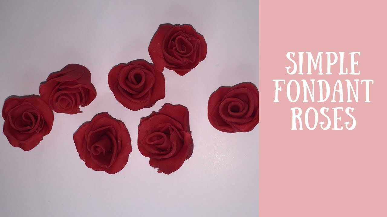 Simple fondant Rose | Tutorial - YouTube
