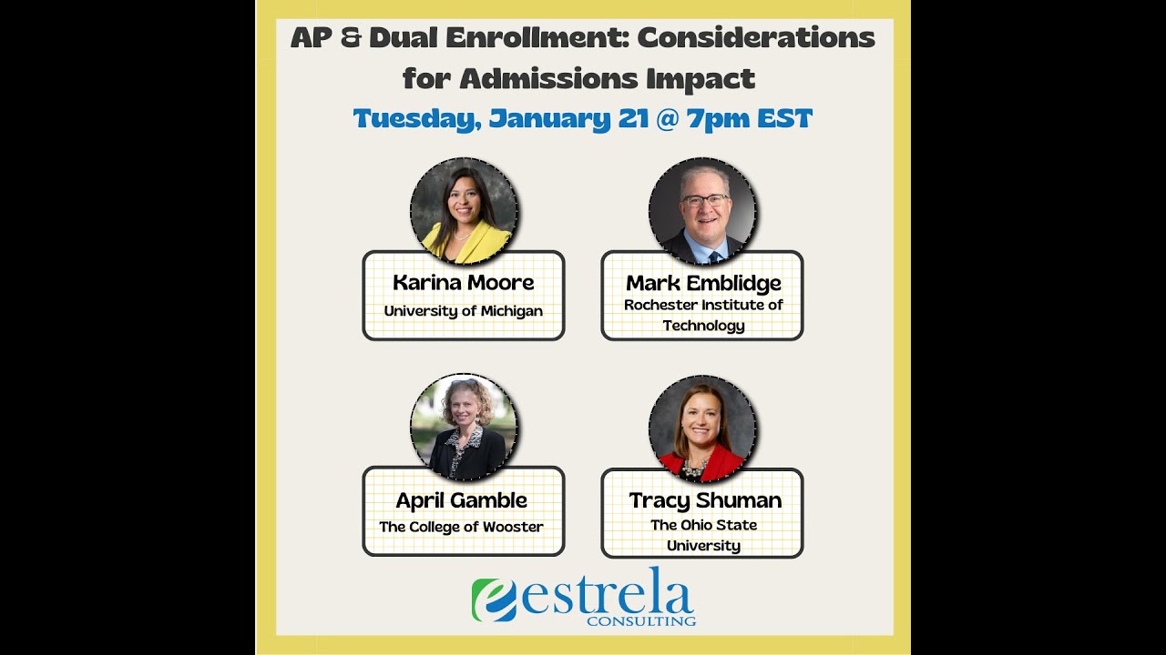 AP & Dual Enrollment: Considerations for Admissions Impact - YouTube