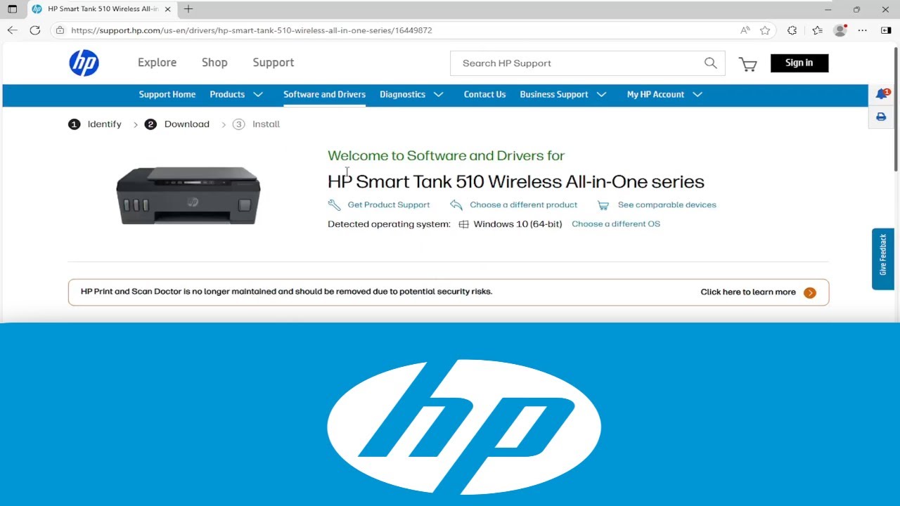 How To Install and Setup HP Smart Tank 510 Wireless All-in-One [Guide ...