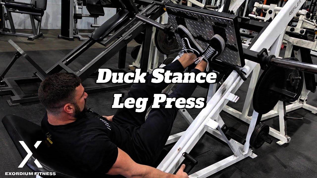 Duck Stance Leg Press - YouTube