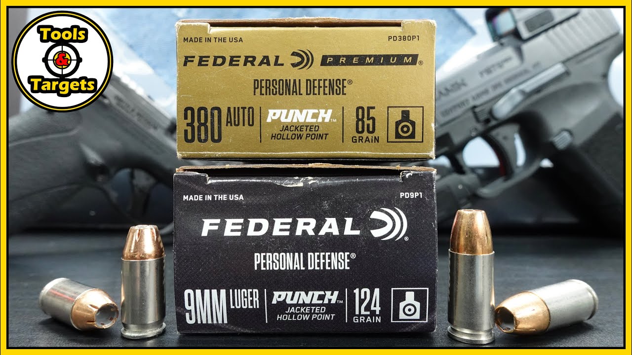 9MM VS .380!...Federal Punch Self-Defense AMMO Ballistic Gel Test ...