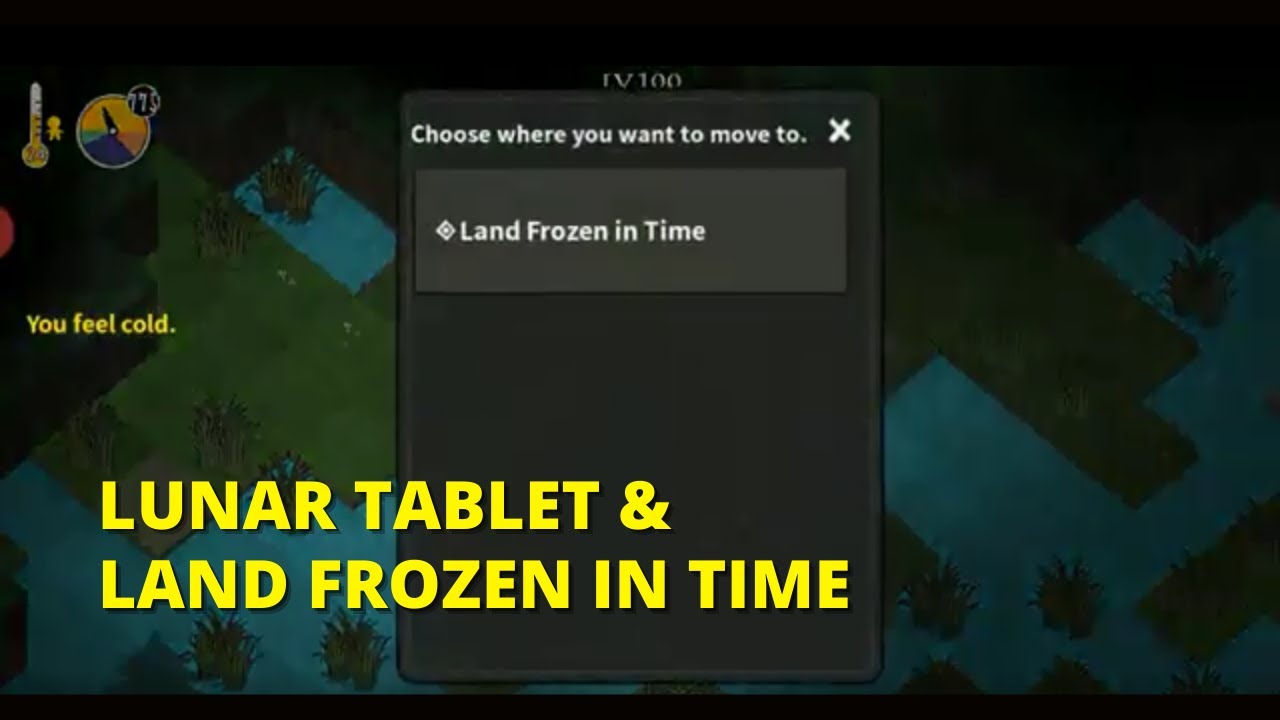 #22 Lunar tablet & cara membuka akses land frozen in time - YouTube