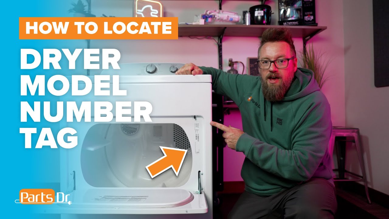 How to Locate the Model & Serial Number Tag on a Whirlpool Dryer ...
