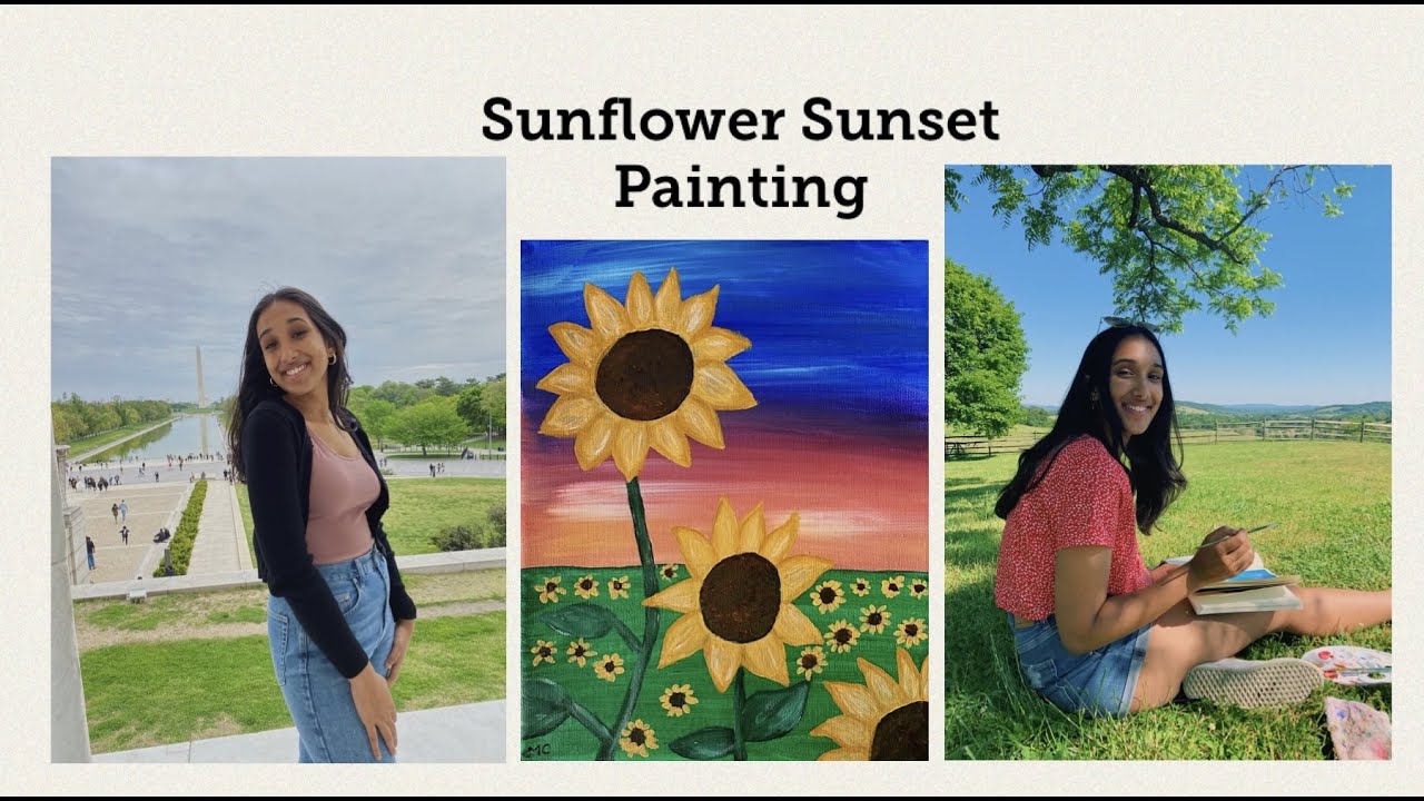 Sunflower Sunset Tutorial (Intermediate) - Maya Chatterjee Gold Award ...