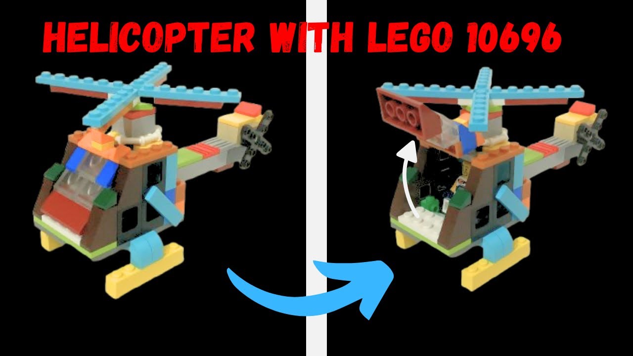 How to make a helicopter from Lego 10696 | Tutorial | MOC | 10696 - YouTube