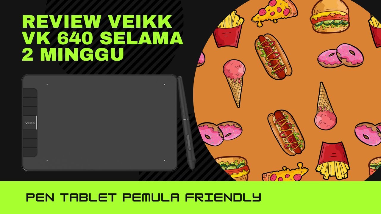 Review VEIKK VK640 Pen Tablet Untuk Illustrator Pemula - YouTube