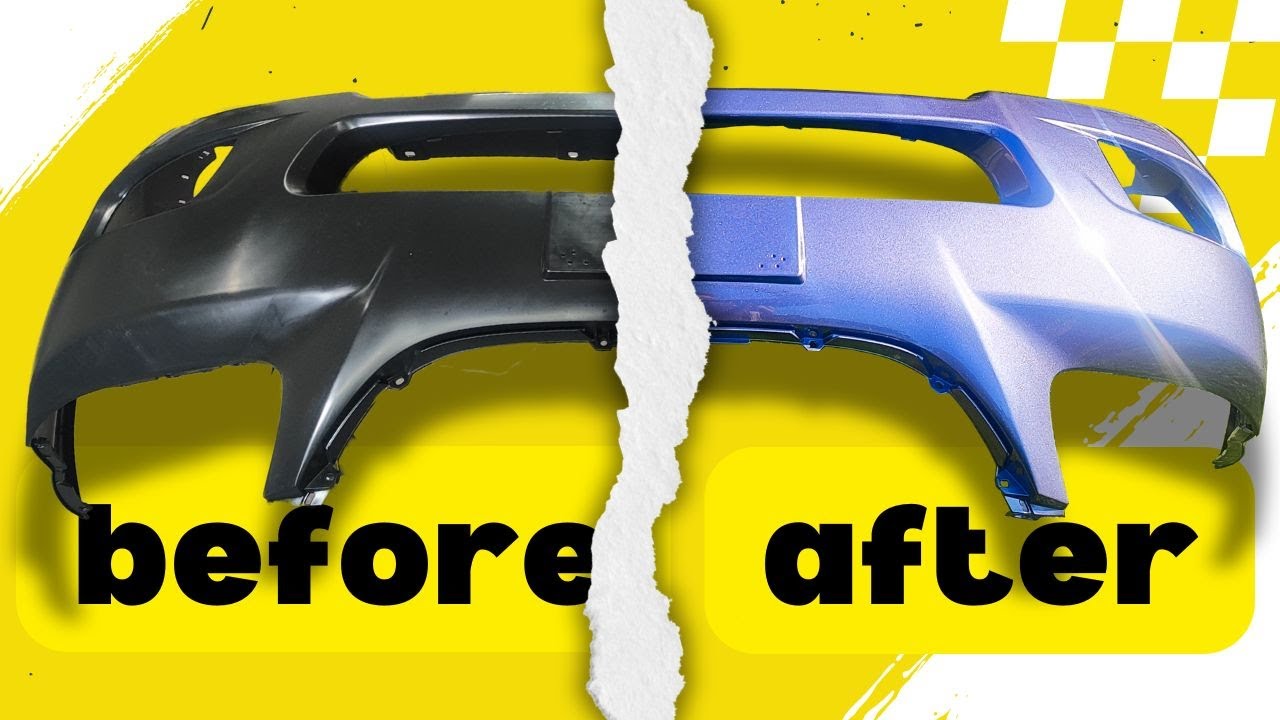 HOW TO PAINT A CAR BUMPER DIY - YouTube