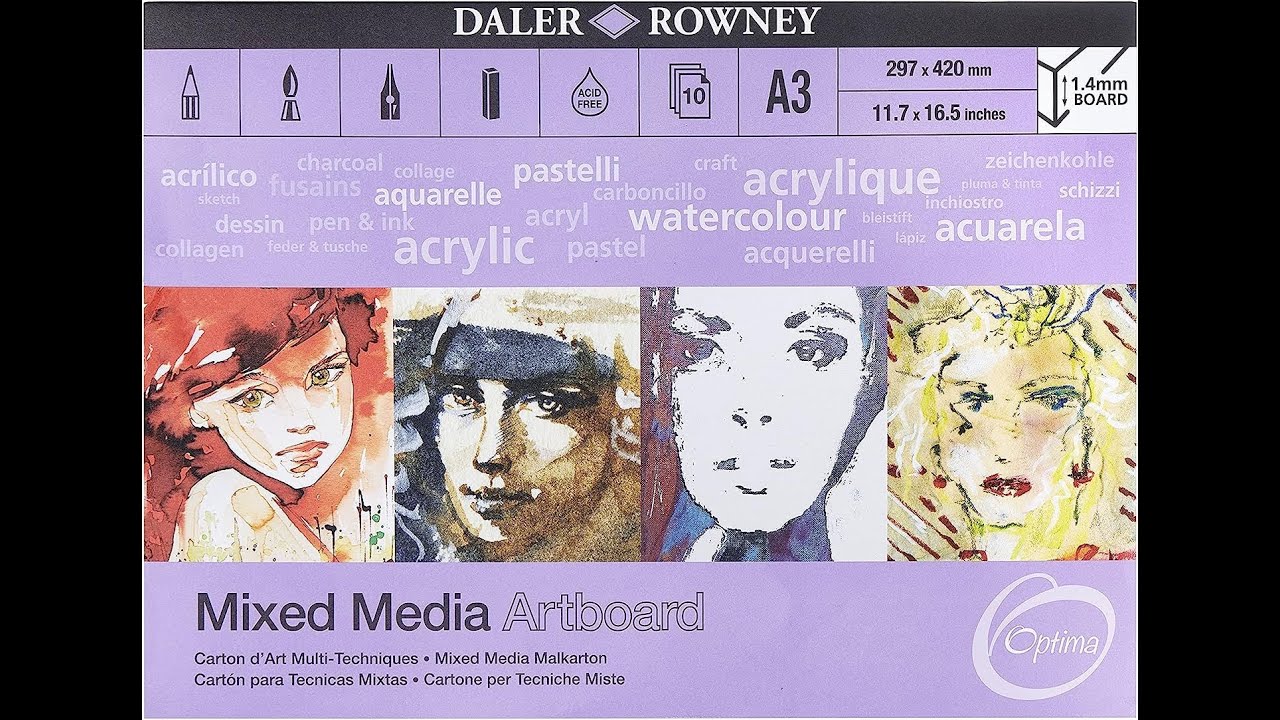DALER ROWNEY MIXED MEDIA ARTBOARD SINTESI + link RECENSIONE in ...