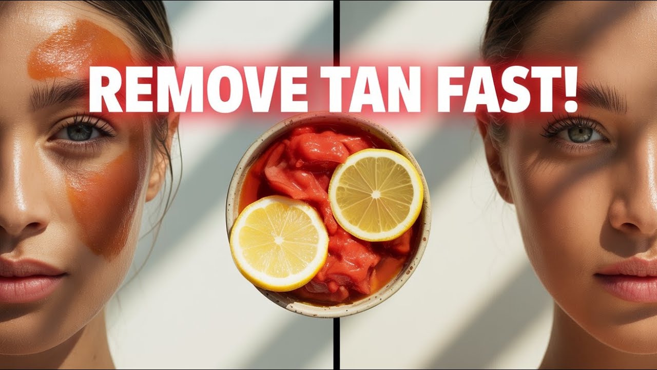 Remove Sun Tan Instantly with This 1 Natural Remedy | Tomato & Lemon ...