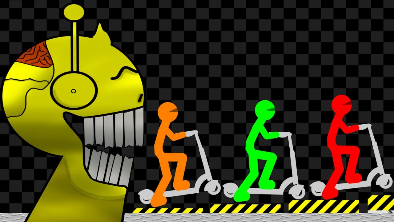 Survival Stickman Race - Escape From Dangerous Simon - YouTube