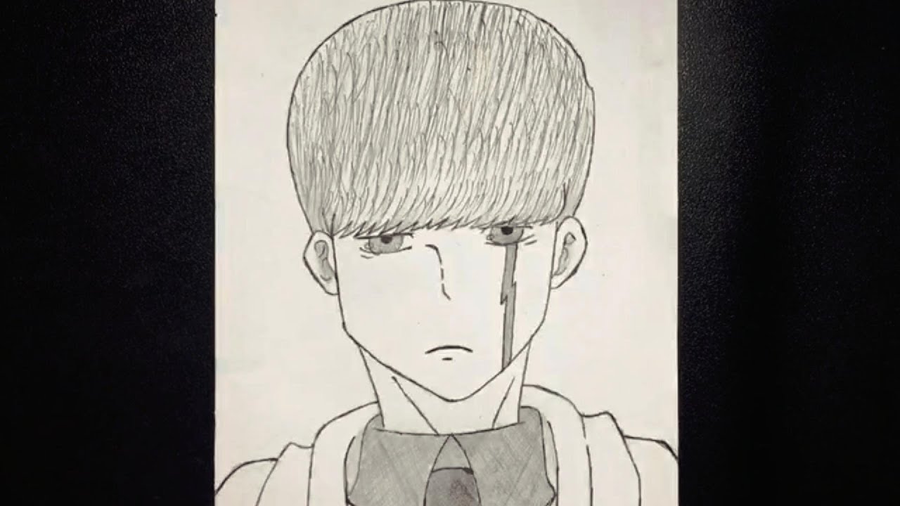 Easy anime drawings | How to draw Mashle step by step - YouTube