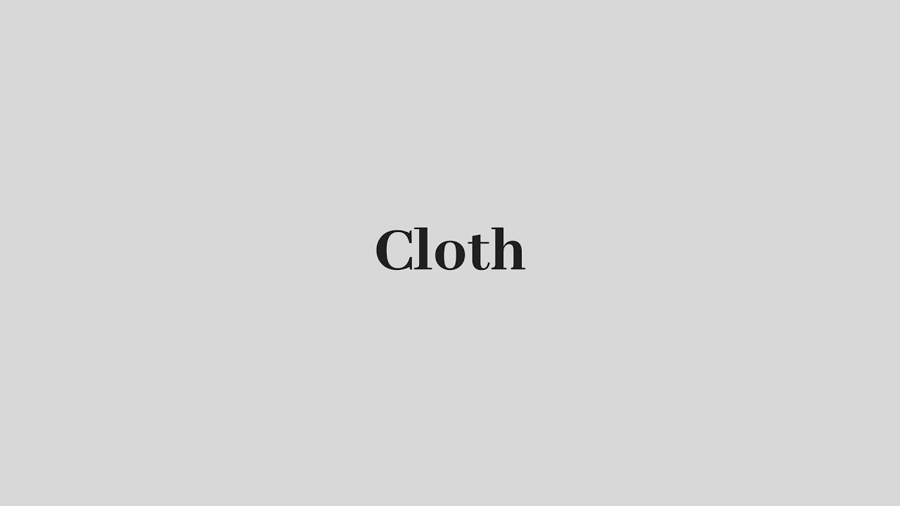 Make Sentence With Cloth - YouTube
