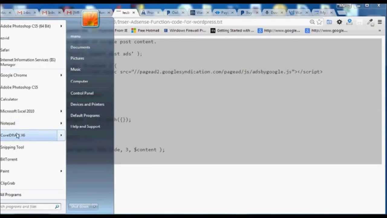 Insert Adsense Code in WordPress Without plugin - YouTube