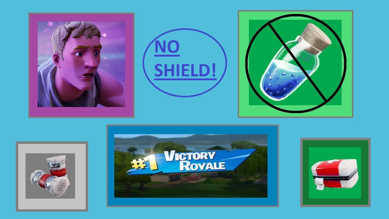 NO SHIELD CHALLENGE IN FORTNITE - YouTube