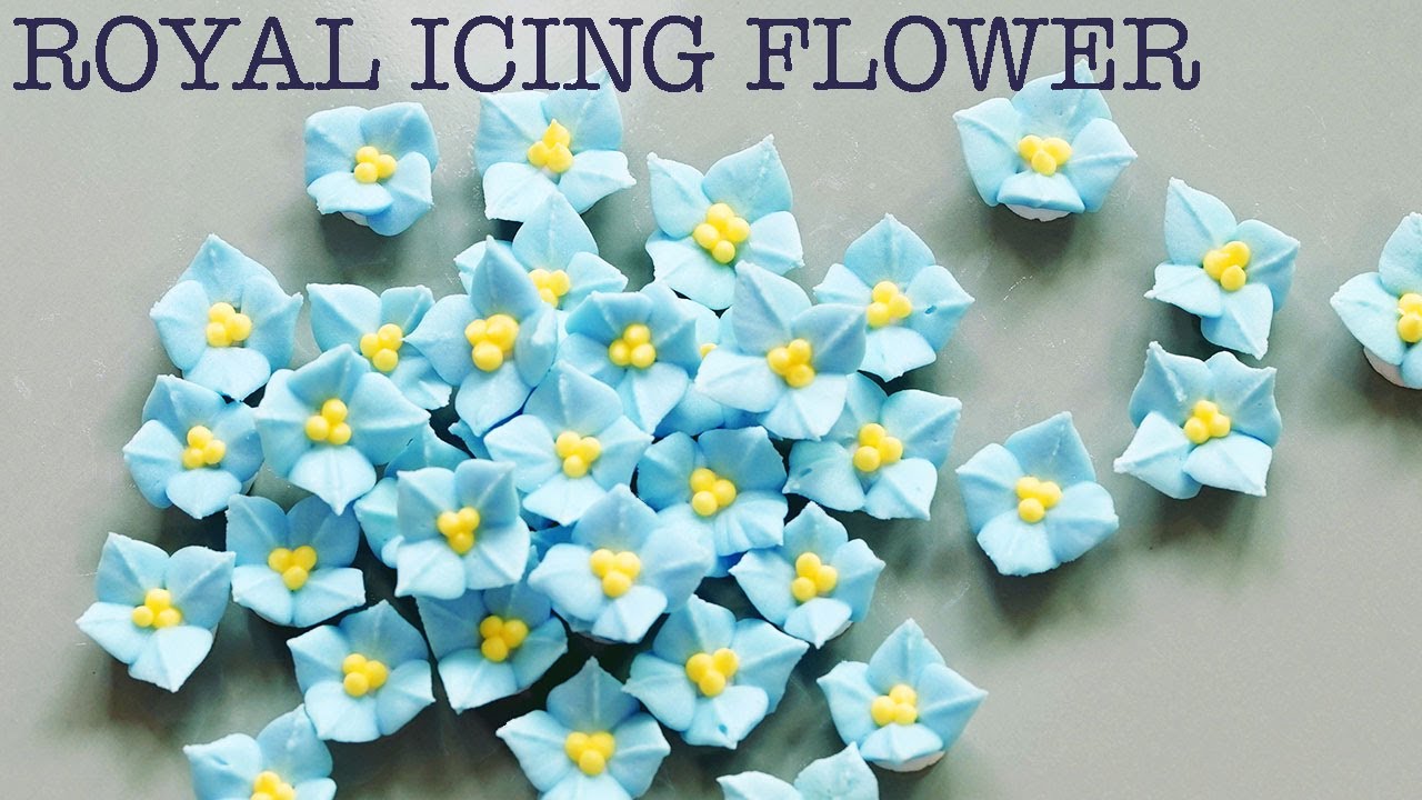 로얄아이싱 플라워 수국꽃잎 만들기/ Royal icing flowers how to make Hydrangea. - YouTube
