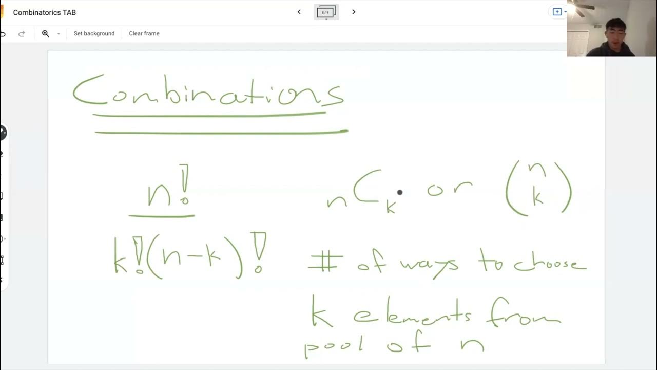 Algebra 2; Combinations, Part 2 Combinatorics - YouTube