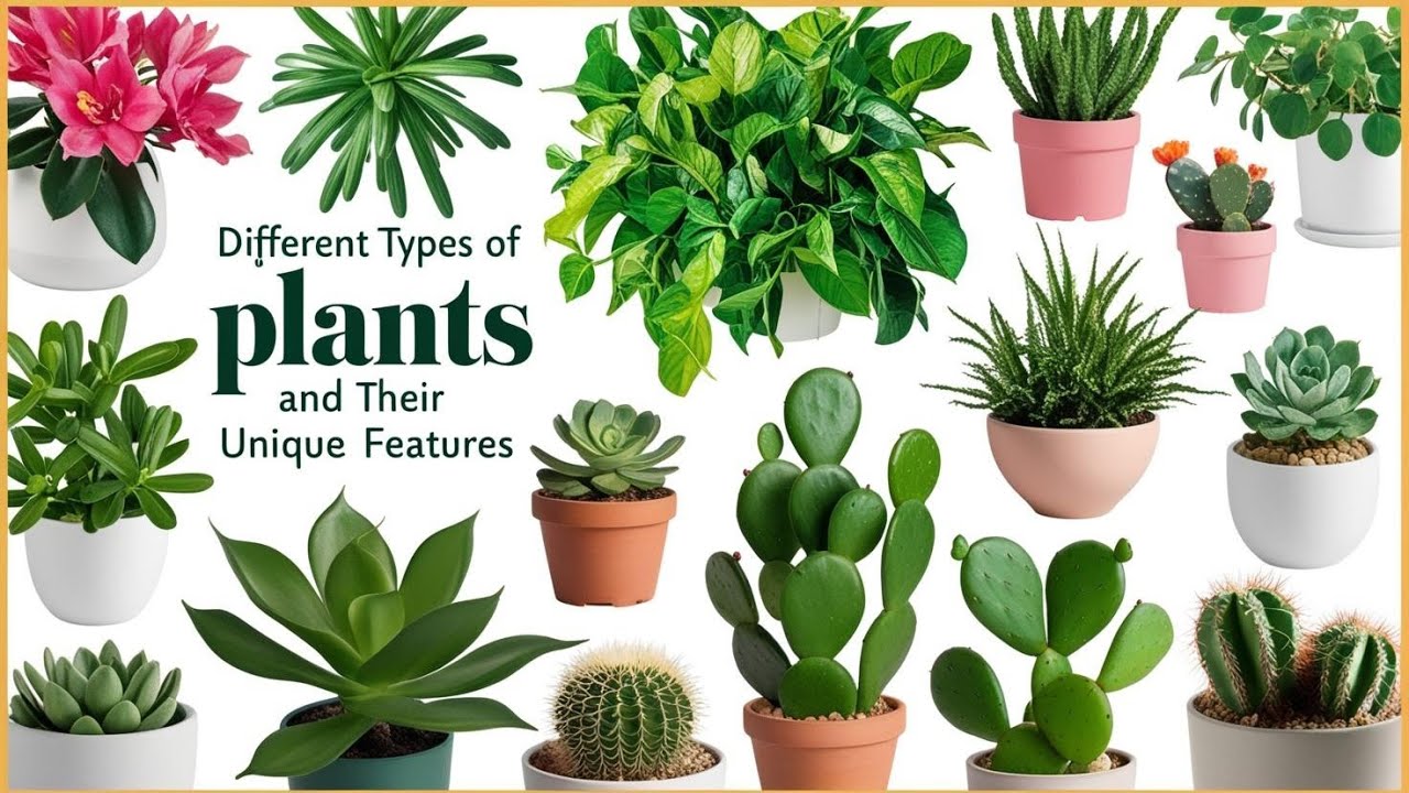 Plants around us || 30 Different Types of Plants and Their Unique ...