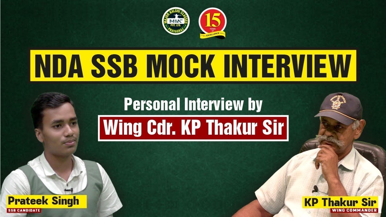 NDA SSB Mock Interview | SSB Personal Interview|SSB Interview | Best ...