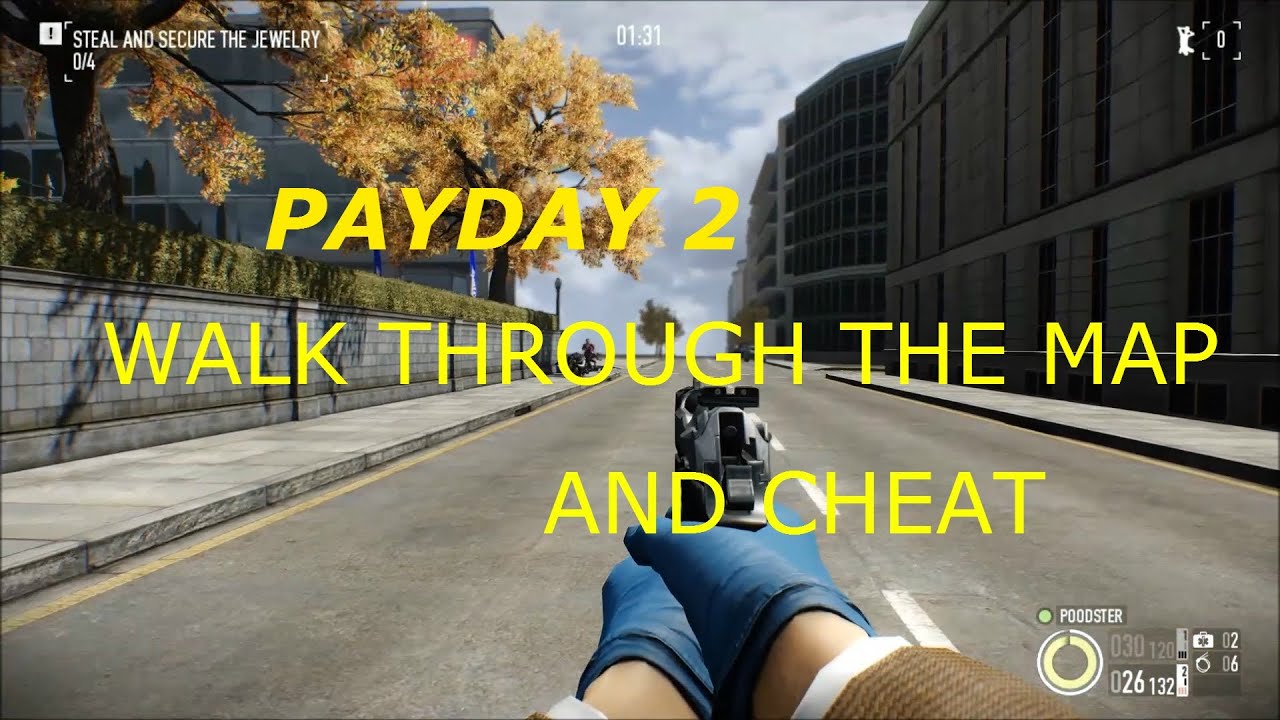How to no-clip/walk through the map in PAYDAY 2! - YouTube
