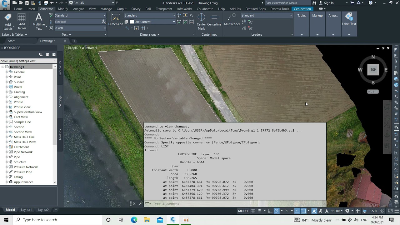 Create Plane Survey with Orthophoto in Civil3D - YouTube