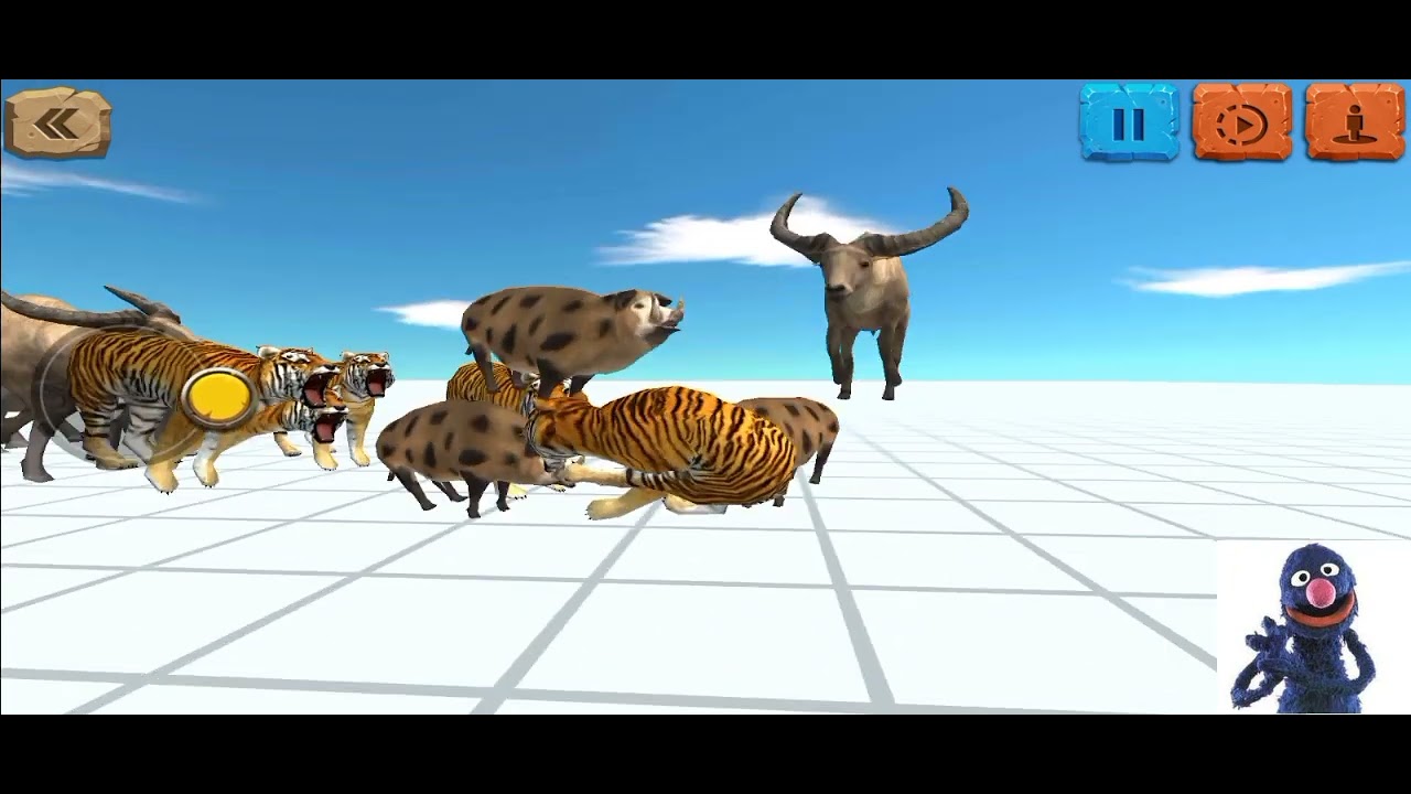 Garfield Crossover episode of flims part animals vs tiger the end - YouTube