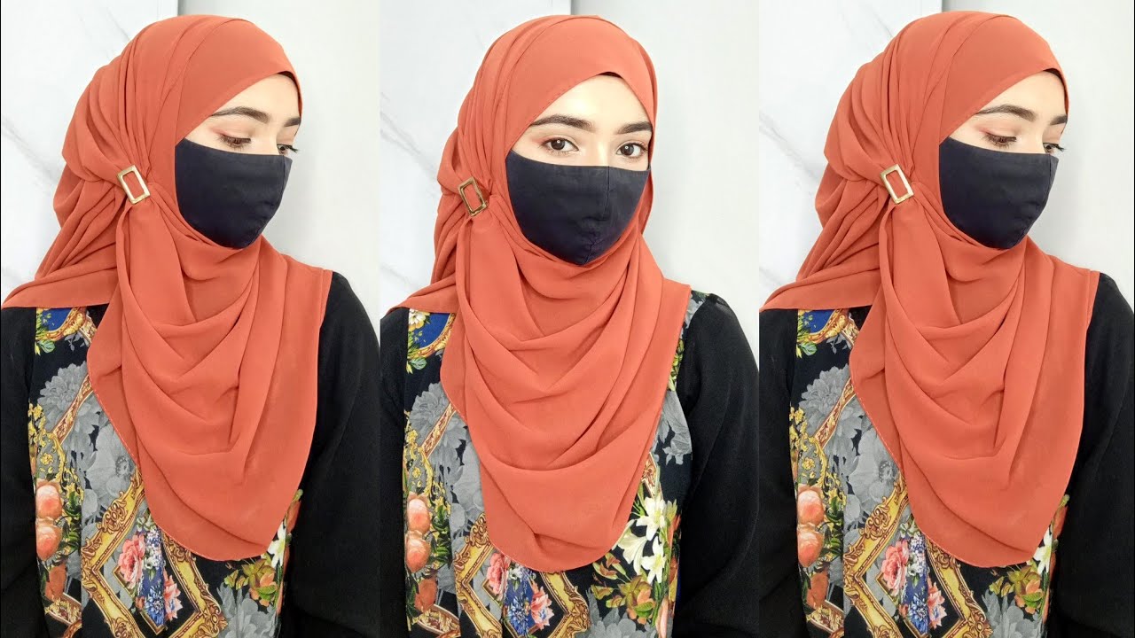 Hijab tutorial with Finger Ring💍 | Stylish hijab tutorial | Hijab ...