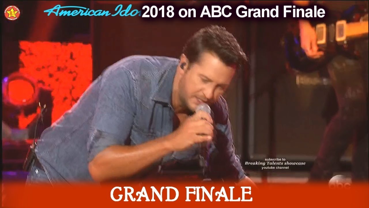 Luke Bryan sings “Sunshine Sunburn Sunset” American Idol 2018 Grand ...