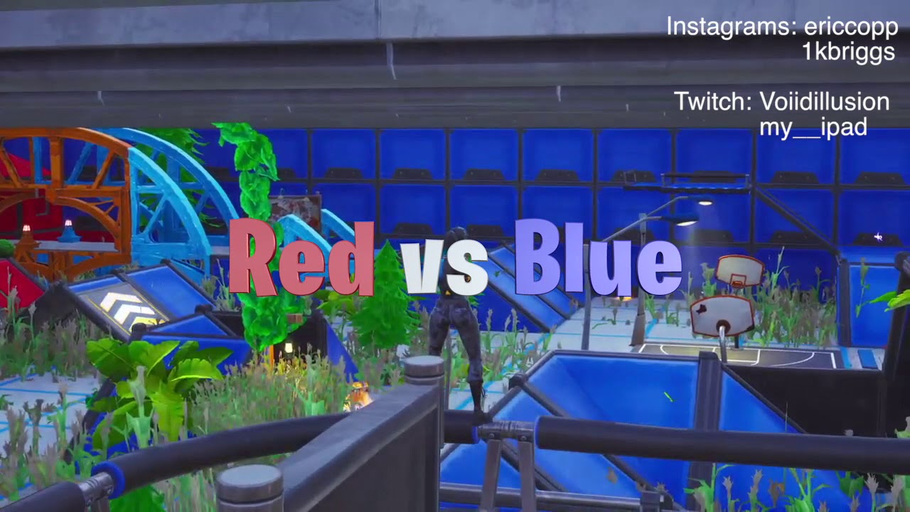 Fortnite Red vs Blue Map - YouTube