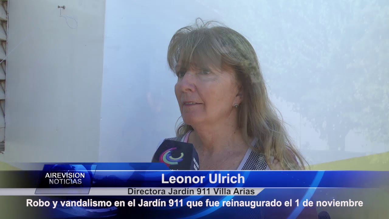 Leonor Ulrich Robo y vandalismo en el Jardín 911 de Villa Arias - YouTube