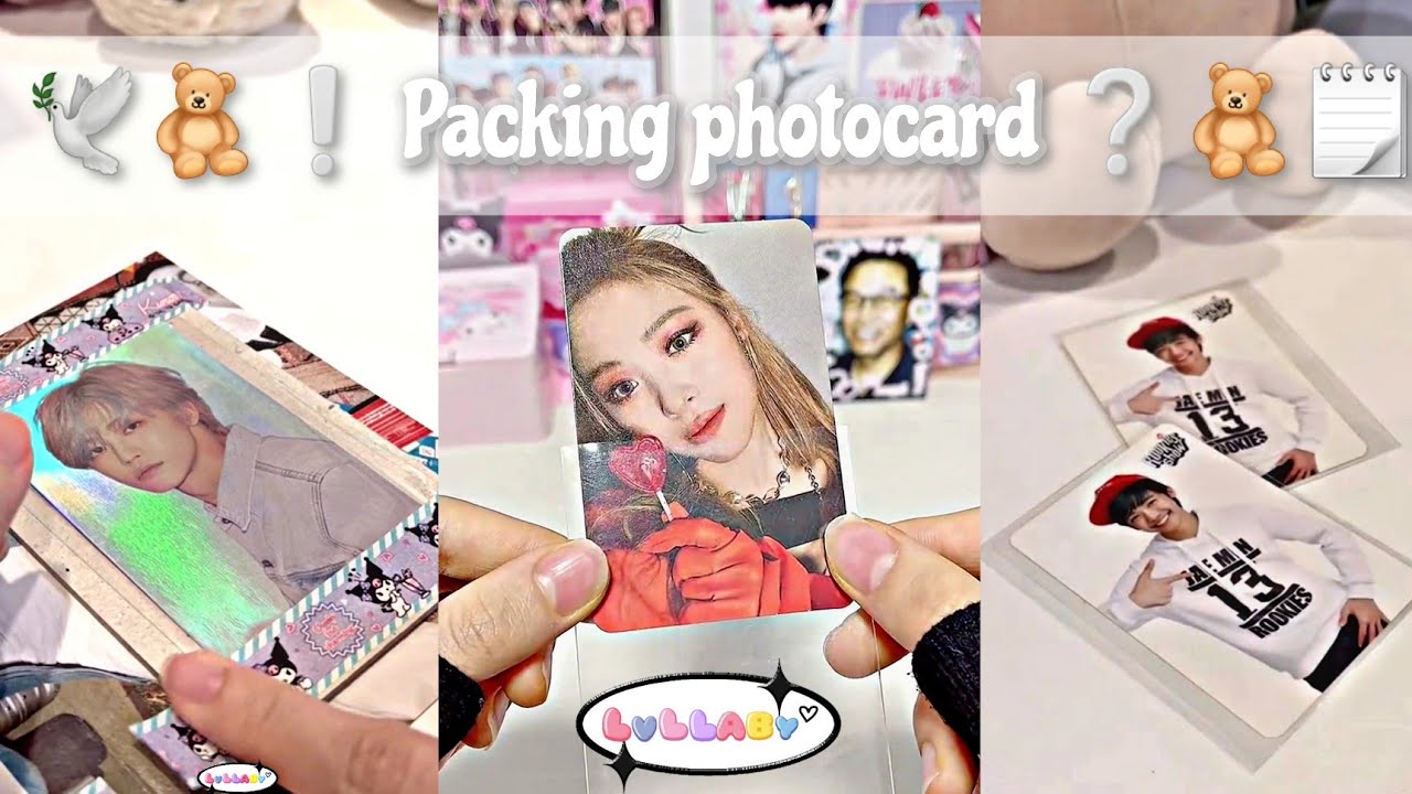 🧸🕊🧸~ asmr packing photocard kpop | tiktok compilation || lvllaby♡☁ ッ ...