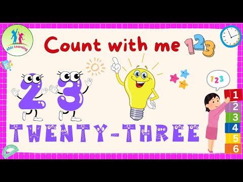 Count with me | Number 23 | Educational video for kids