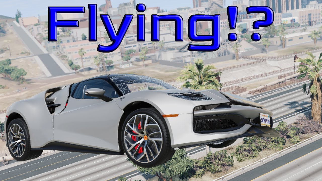 Sending EXPENSIVE Cars FLYING In BeamNG Drive! - YouTube