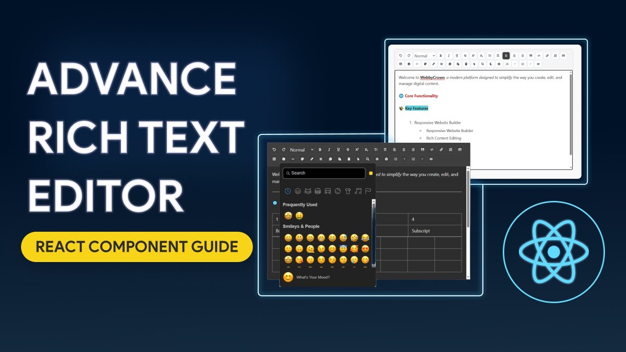 React Advanced Rich Text Editor — Plugins, WYSIWYG, Collaboration (2026 ...