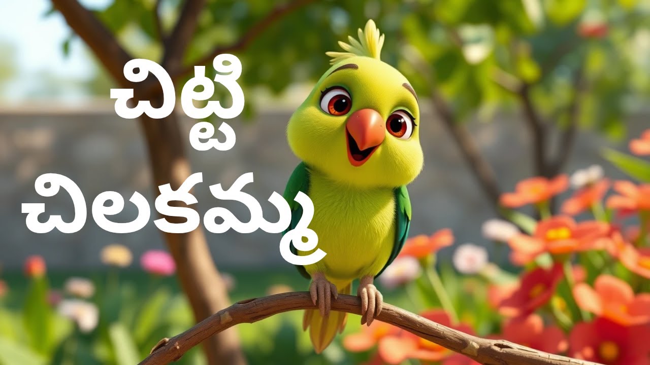 Chitti Chilakamma – Cute Telugu Rhyme for Kids | 3D Animated Parrot ...